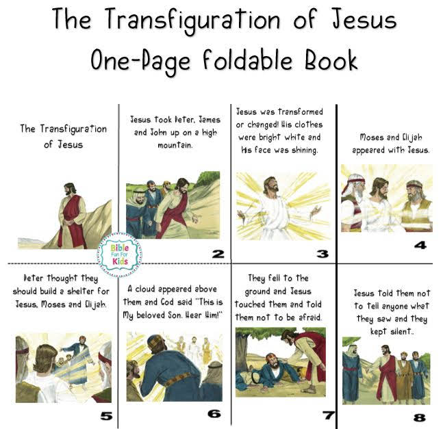 Transfiguration of Jesus | Bible Fun For Kids
