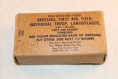 Webbingbabel: US Army Field Dressing after WW2 Items