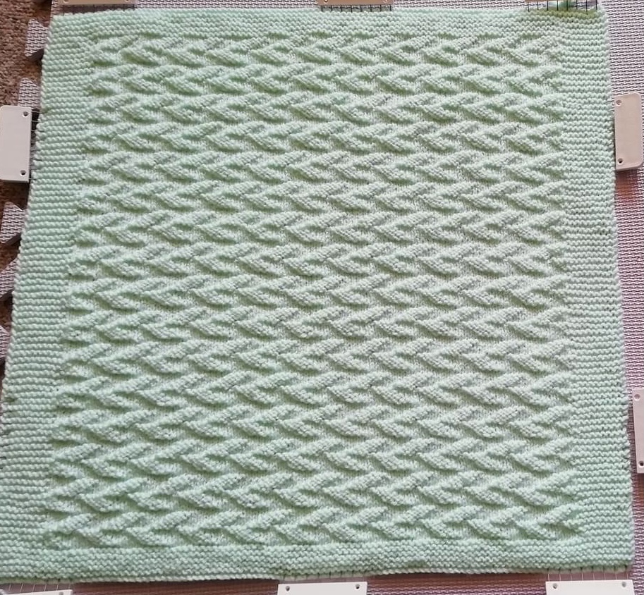 Sammy B's knitting patterns : Welted leaf blanket