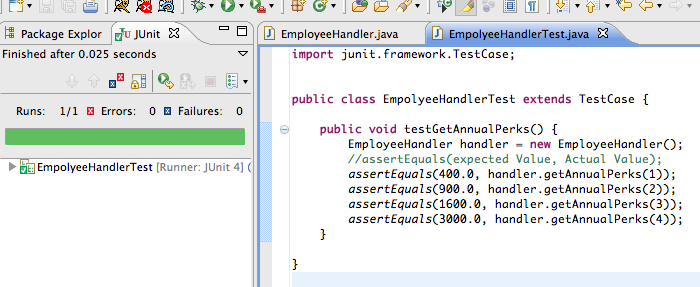 Java Junit Testing Framework Usage Example