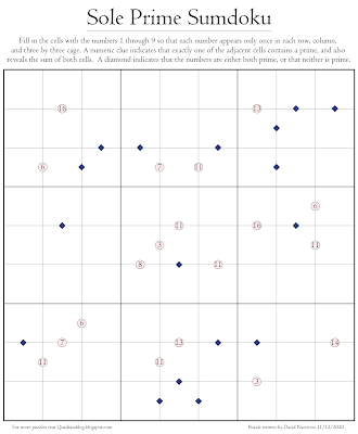 Full Size Sole Prime Sumdoku