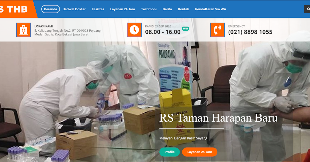 Wajah Baru Web RS THB - Seputar Harapan Indah