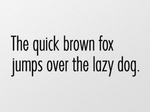 A Sentence With All The Letters In The Alphabet - Formal Letter