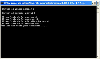 Programadores Cies: Suma - Resta - Multiplicación - División