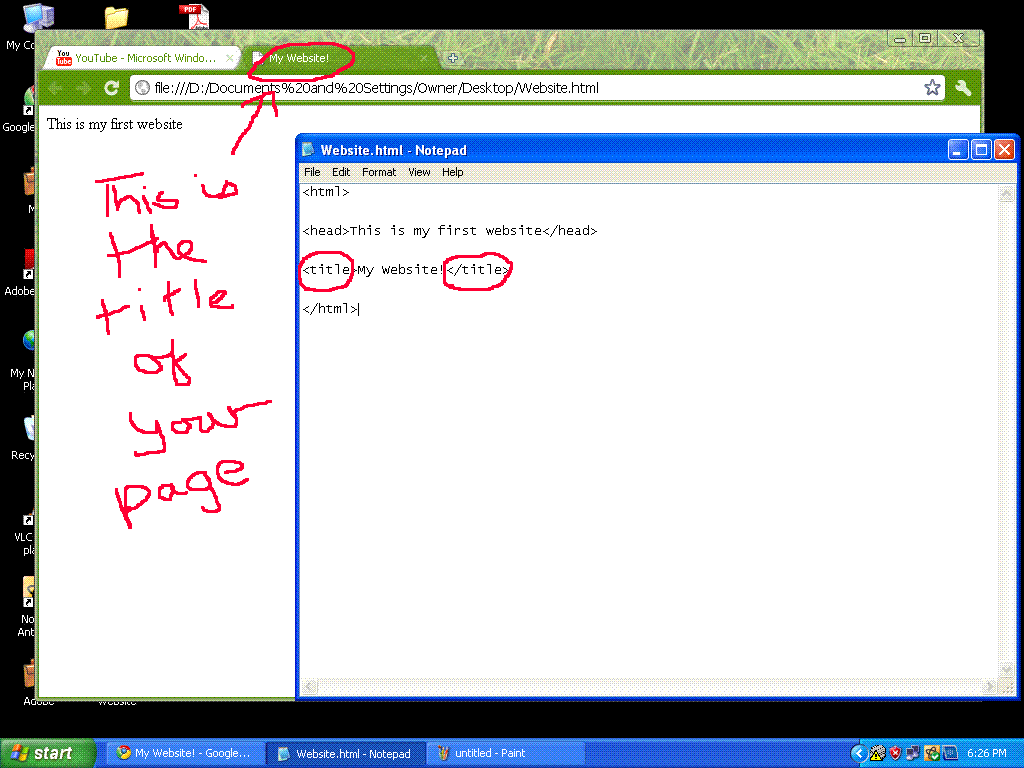 Tech 4 Kids: Design websites! Html tutorial 1.Design a basic website.