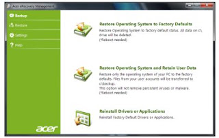 ACER ASPIRE S3 RECOVERY | Acer Manual Instruction