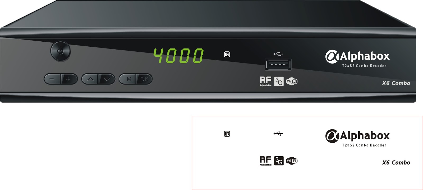 New Alphabox X6 HD Combo