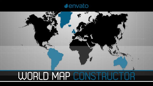 World Map Highlight Animation - After Effects Template