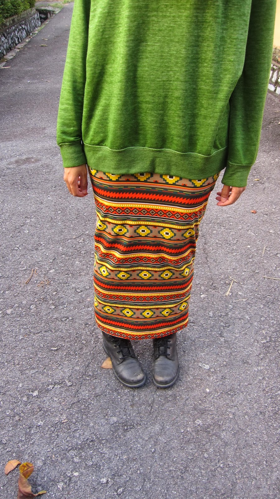 Long Tribal Print Pencil Skirt — The Good Weekender