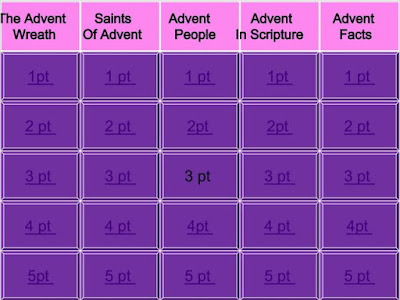 Look to Him and be Radiant: Advent Trivia Jeopardy