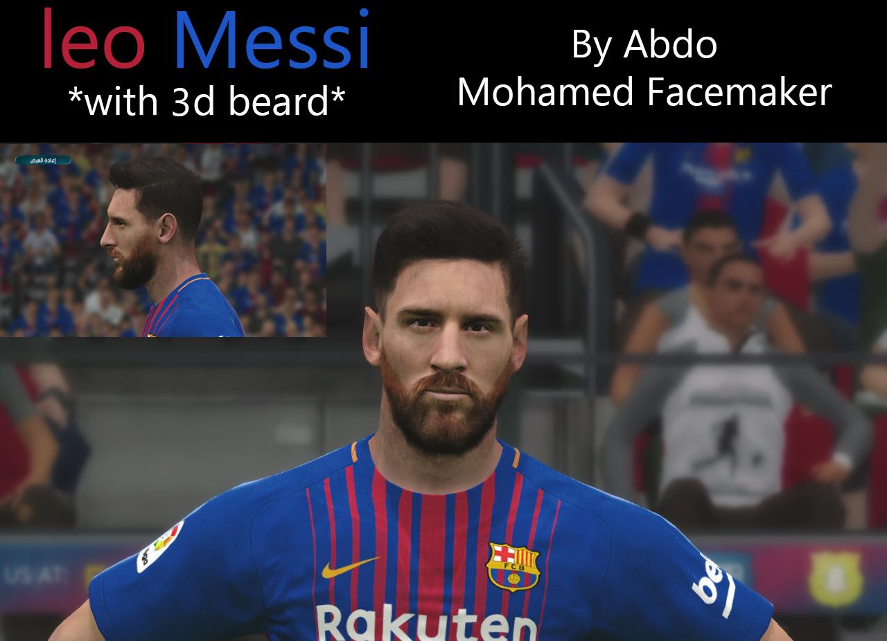pes-modif: PES 2017 Leo Messi Face by Abdo Mohamed Facemaker