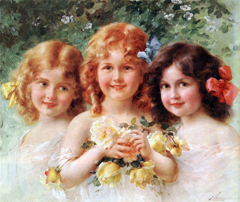Emile VERNON (1872-1920) ~ Children | Catherine La Rose ~ The Poet of ...