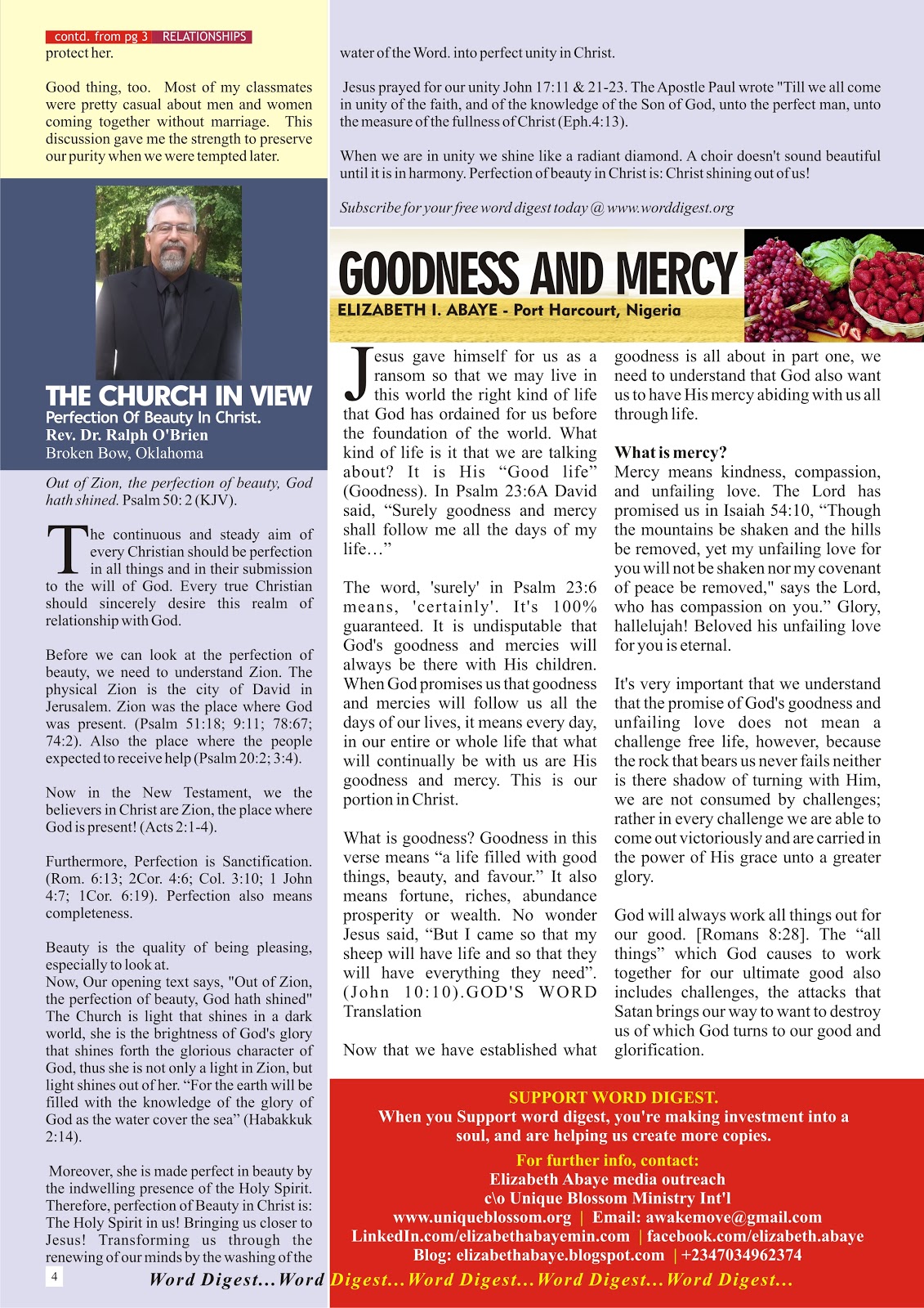 WORD DIGEST Newsletter word-digest-newsletter