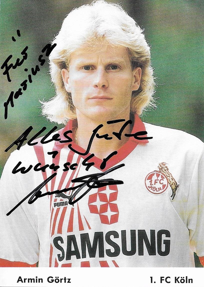 Autografy Mariu: Thomas Allofs, Walter Junghans, Erich Beer, Armin ...