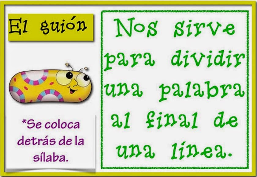 Ortografía quiero aprender: Uso de guión y raya