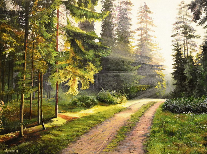 IMAGENES Y CONCEPTOS DEL ARTE MODERNO: Bosques Con Rayos Del Sol ...