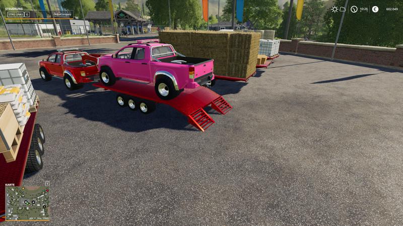 FS19 2014 Pickup with semi-trailer and autoload v1.4 - FS 19 & 22 USA ...
