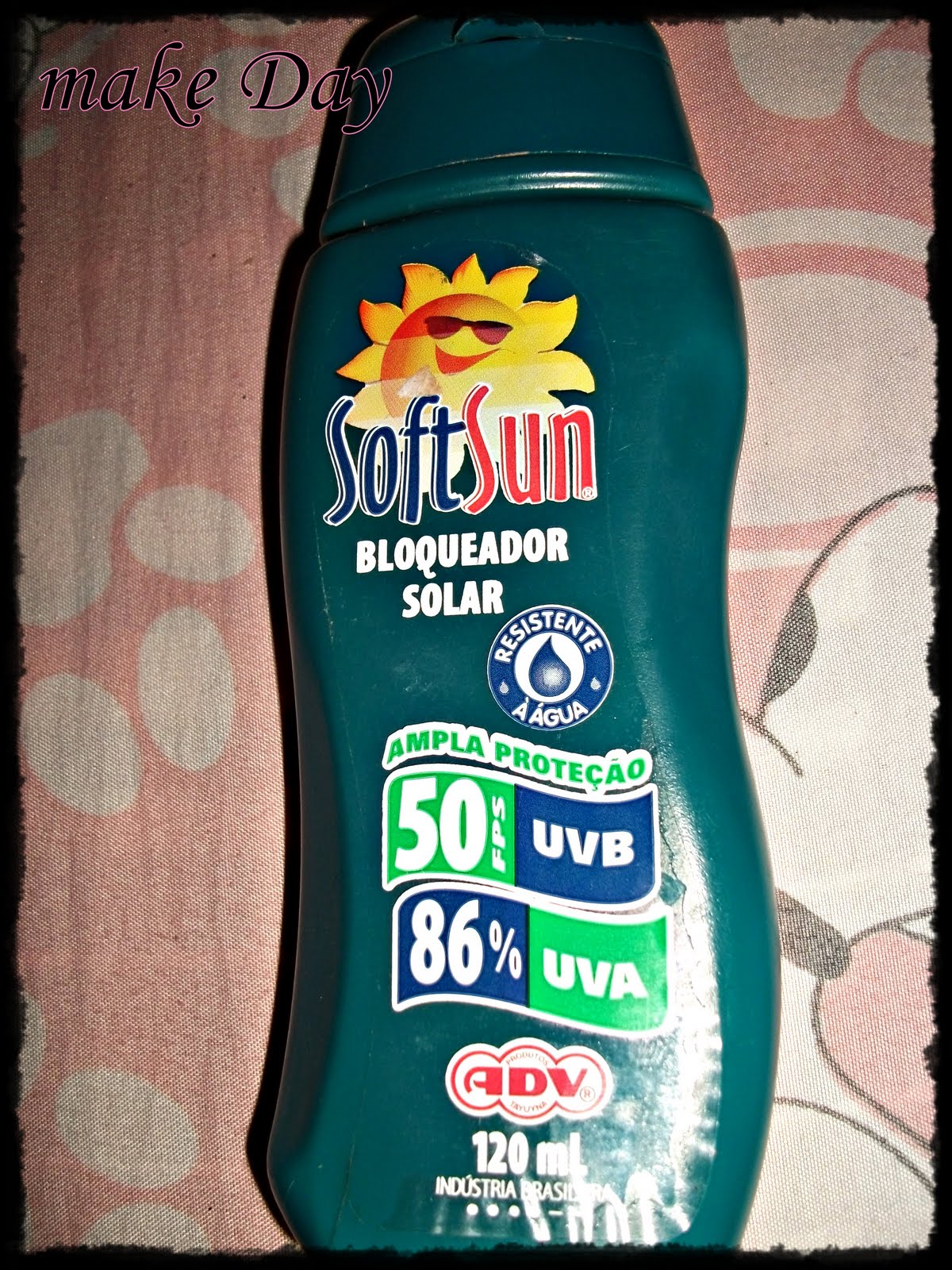 make day: bloqueador solar e loçaõ pós sol SOFTSUN