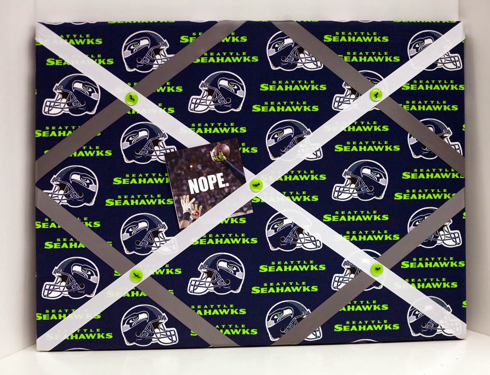 Ben Franklin Crafts and Frame Shop: DIY Seahawks Memo Board