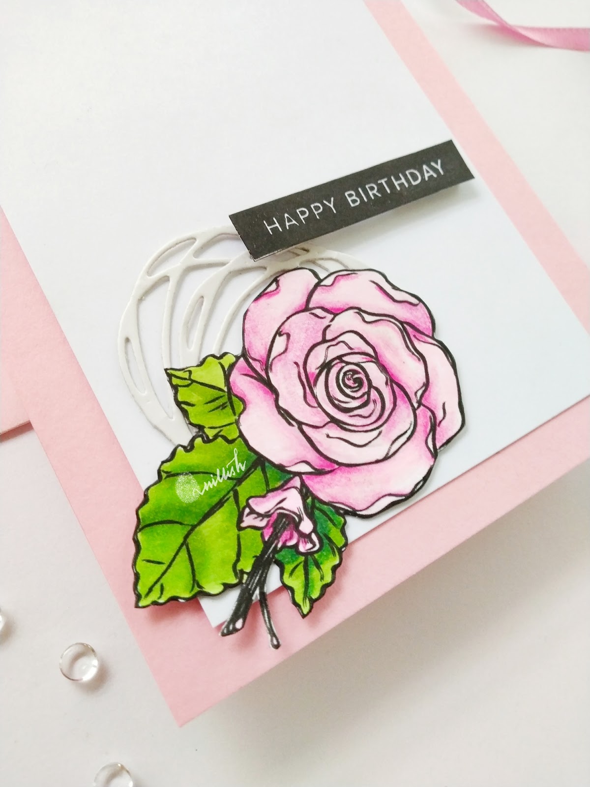 Heartfelt Rose card - STAMPlorations