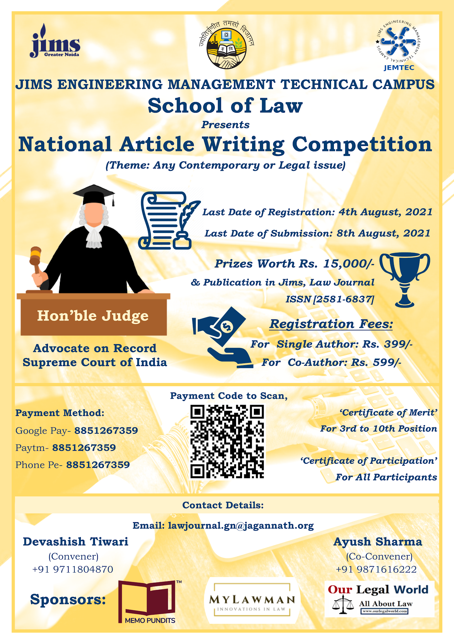 [Competition] National Article Writing Competition by School of Law ...