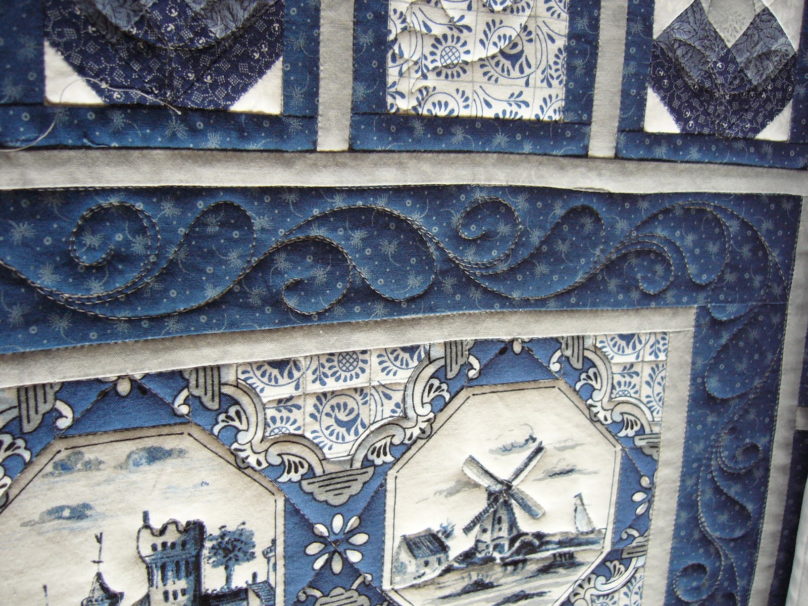 caledonia quilter: Blue & White Dutch Quilt