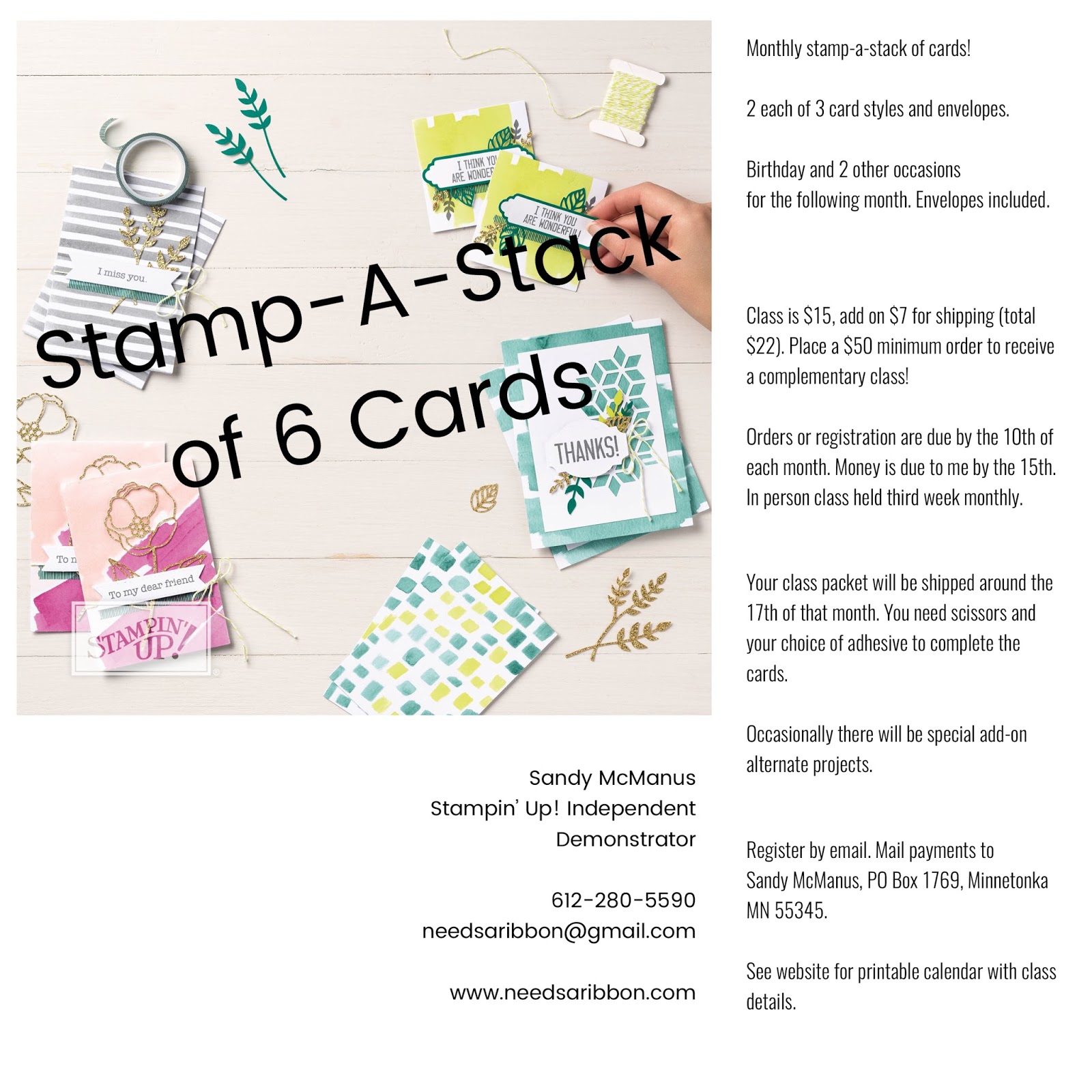 A New Way to Stamp a Stack of Cards!
