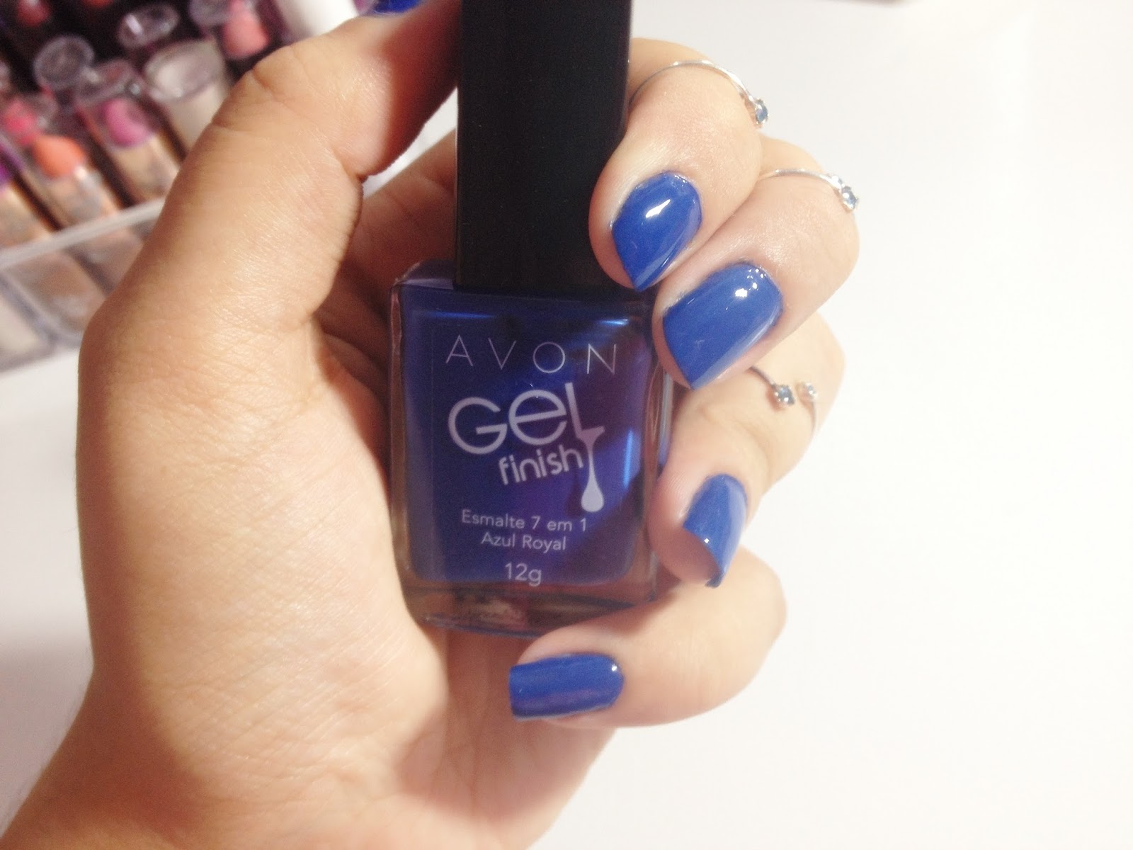Blog da Glau: Azul royal - Avon GEL finish / UNHAS DA SEMANA