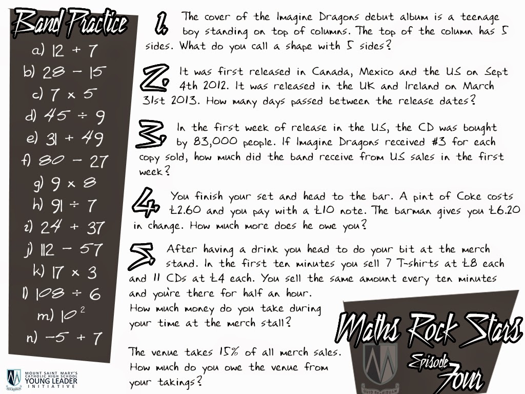 To infinity... and beyond: Maths Rock Stars Revisited