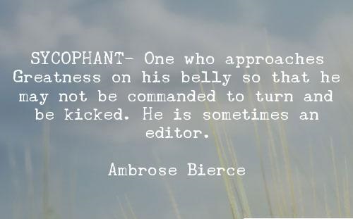 Good Exam Quotes: #1 Sycophant Quotes