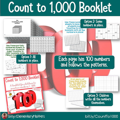 Elementary Matters: Count to 1,000 Booklet