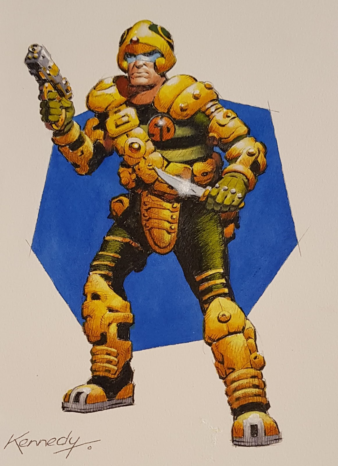 Ian Kennedy Art: Portfolio; Dredd, Strontium Dog, Rogue Trooper