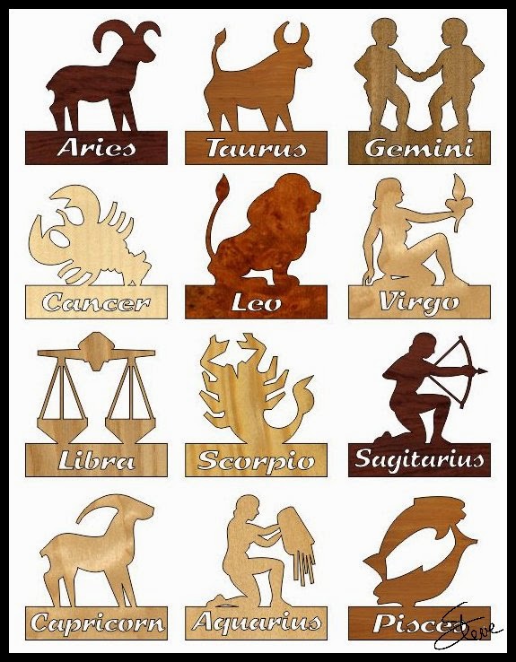 Scrollsaw Workshop: The 12 Signs of the Zodiac Scroll Saw Pattern.