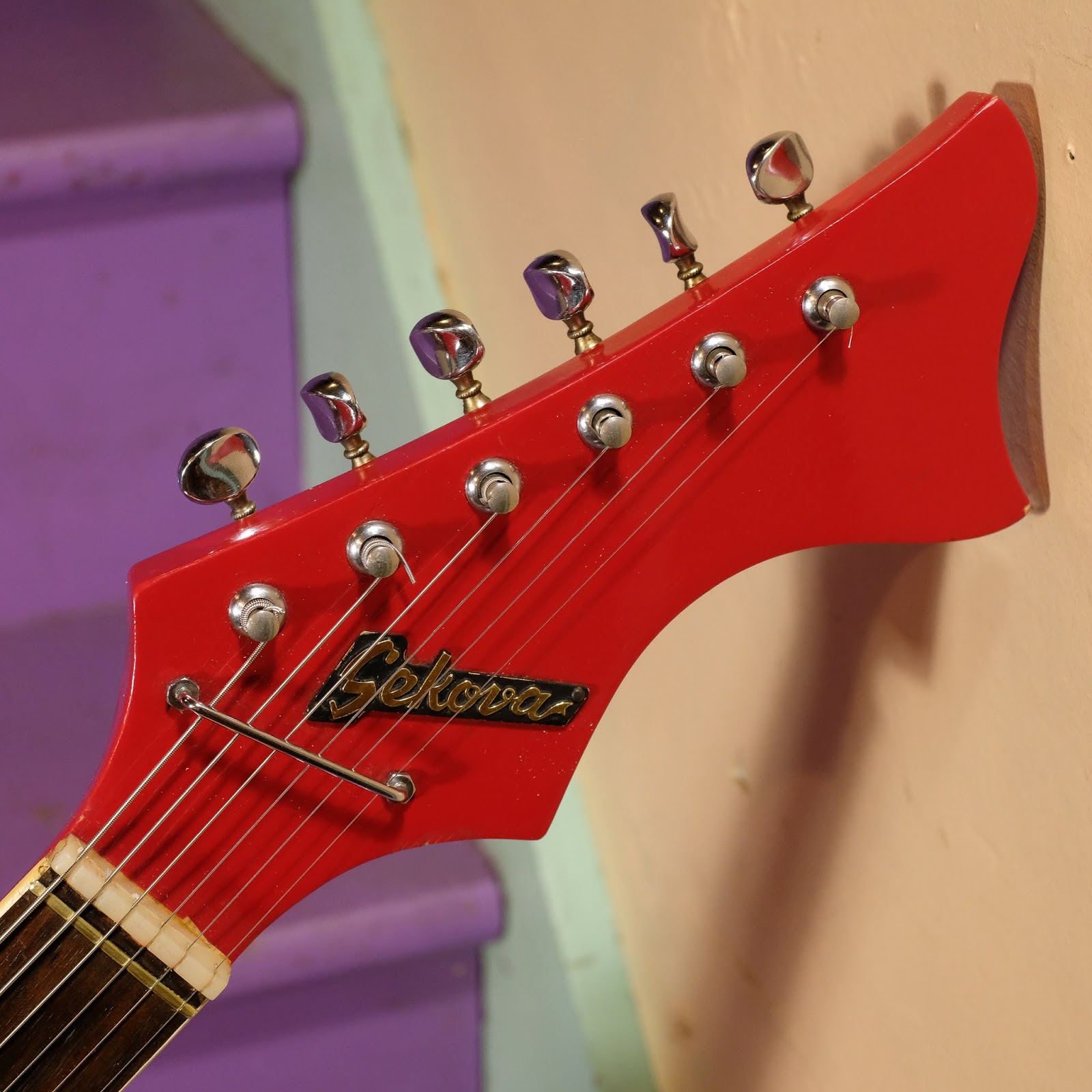 1960s Kawai-made Sekova Semihollow Electric Guitar