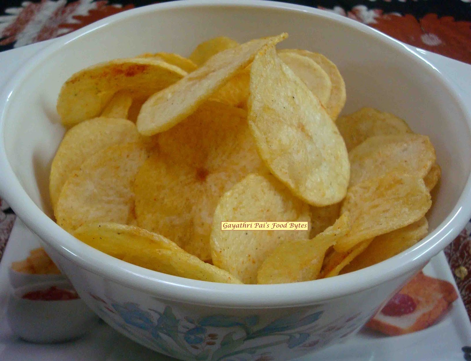 Gayathri Pai's Food Bytes: Potato Wafers.