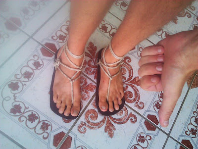 The Homemade Runner: Homemade Huarache Running Sandals