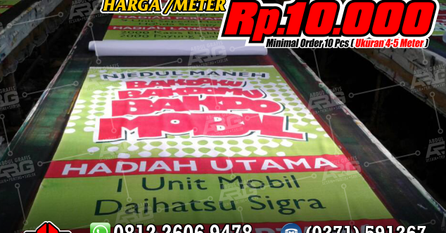 Desain Grafis, Sablon dan Printing: Banner Amigo