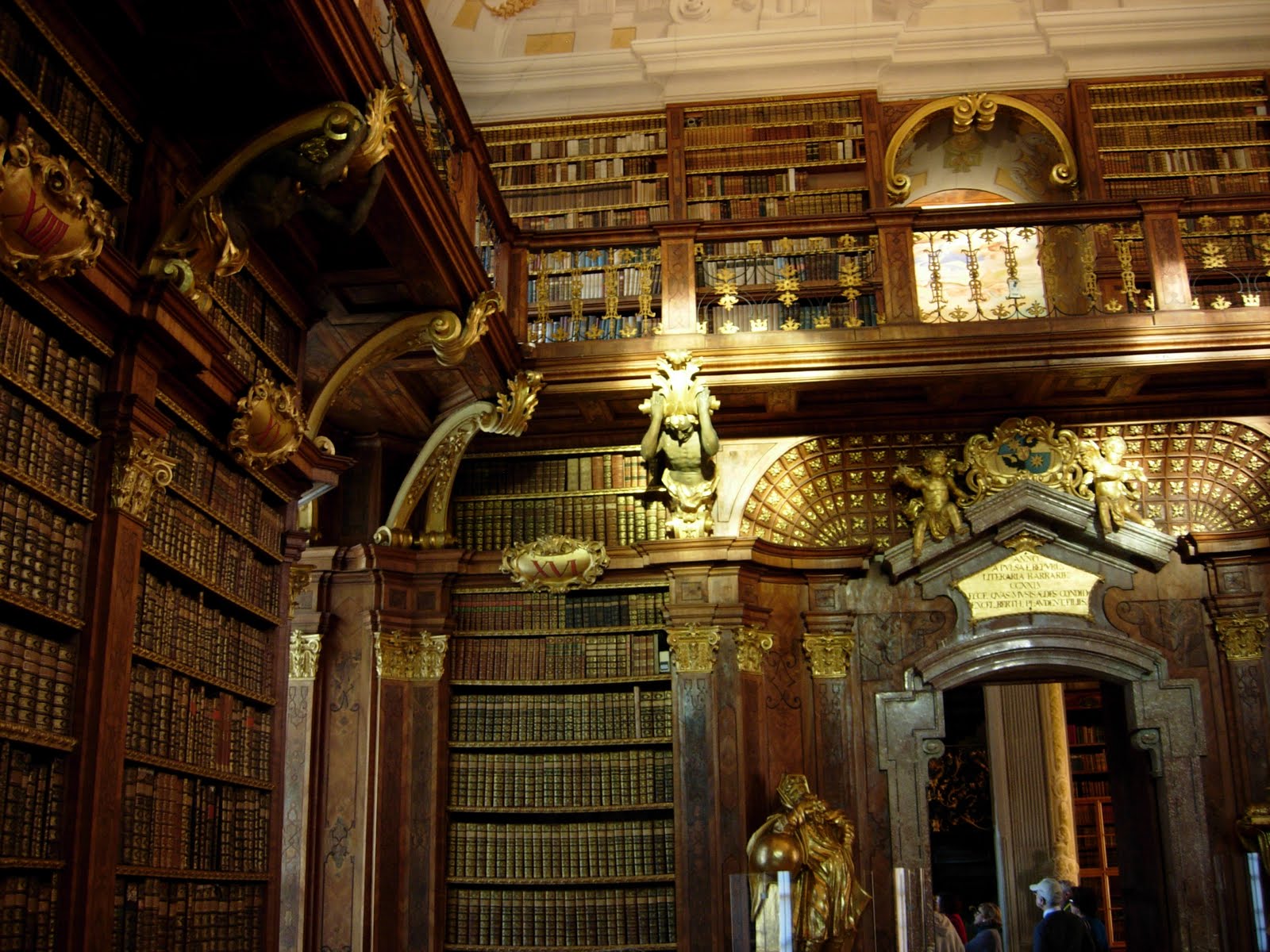 Medieval Monastery Library Wallpaper - MAXIPX