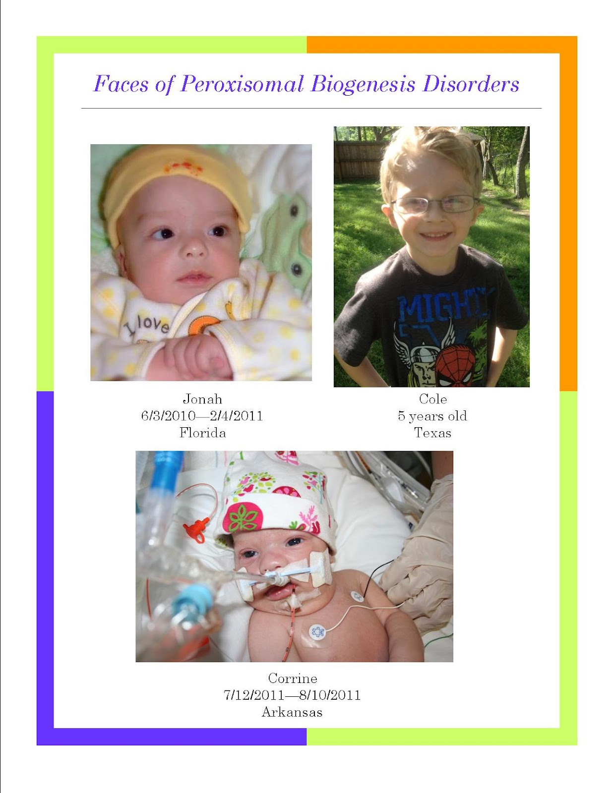 Faces of Peroxisomal Biogenesis Disorders