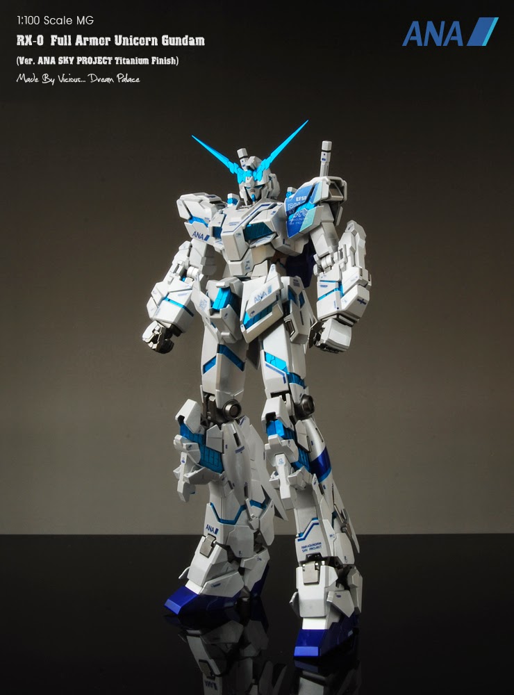 MG 1/100 ANA x Gundam Full Armor Unicorn Gundam - Custom Build
