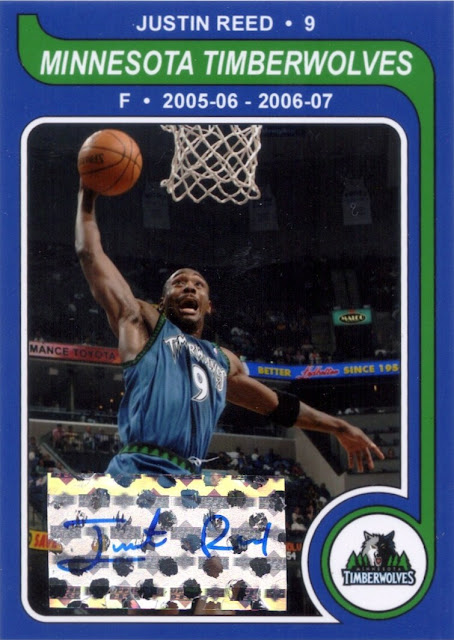 Minnesota Sports Autograph Project: JUSTIN REED