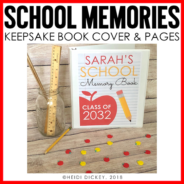 School Memory Book Freebie | Lets Play.Learn.Grow