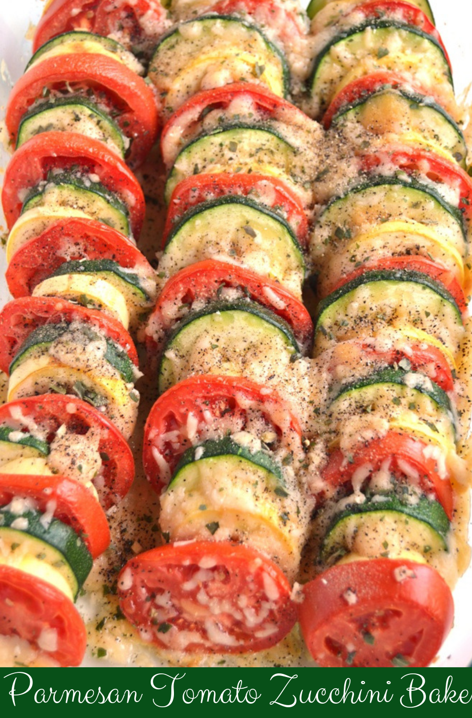 Parmesan Tomato Zucchini Bake | The Nutritionist Reviews