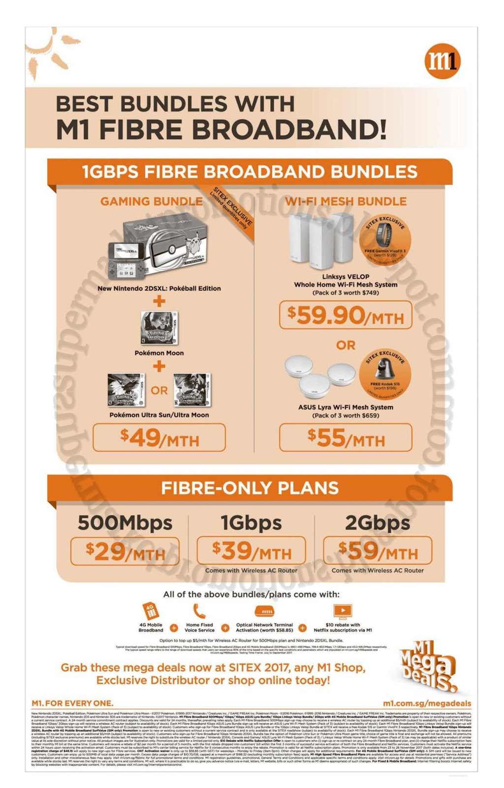 M1 Fibre Broadband Sitex Deals 23 - 26 November 2017 ~ Supermarket ...