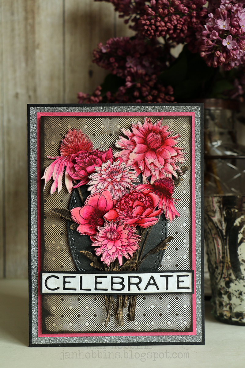 Celebrate with Floral DIY Card - In My Own Imagination