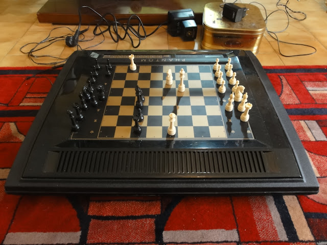 Milady and my dedicated chess computers: Fidelity Phantom