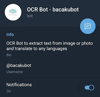 Bot Telegram Untuk Ubah Gambar Jadi Teks - Blogger Toraja