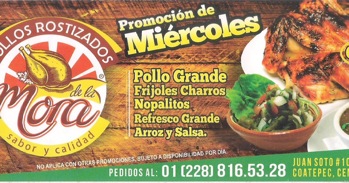 Semanario Espresso: Pollos rostizados DE LA MORA ¡Sabor y calidad!