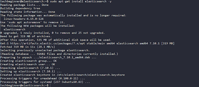 How to Install Elasticsearch on Ubuntu 18.04 LTS - Tech Beginner