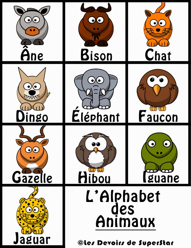 Les Devoirs de SuperStar: L'Alphabet des Animaux